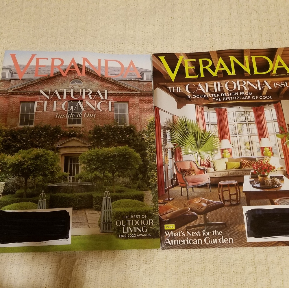 2 Magazines Bundle 1 Veranda Magazine January/Febuary… - Gem